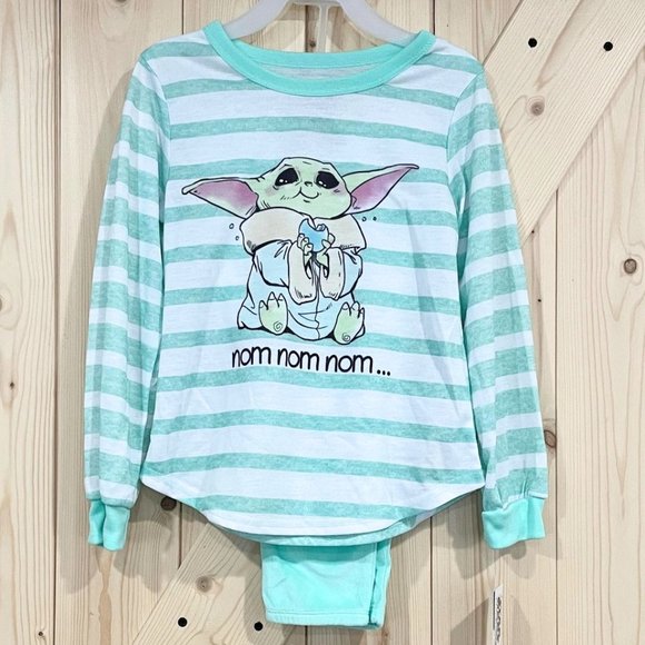 Star Wars | Pajamas | New 2pc 66x Girls The Mandalorian Grogu Mint ...